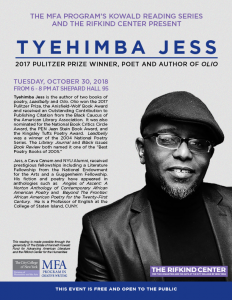 Tyehimba Jess Reading - CCNY English Department
