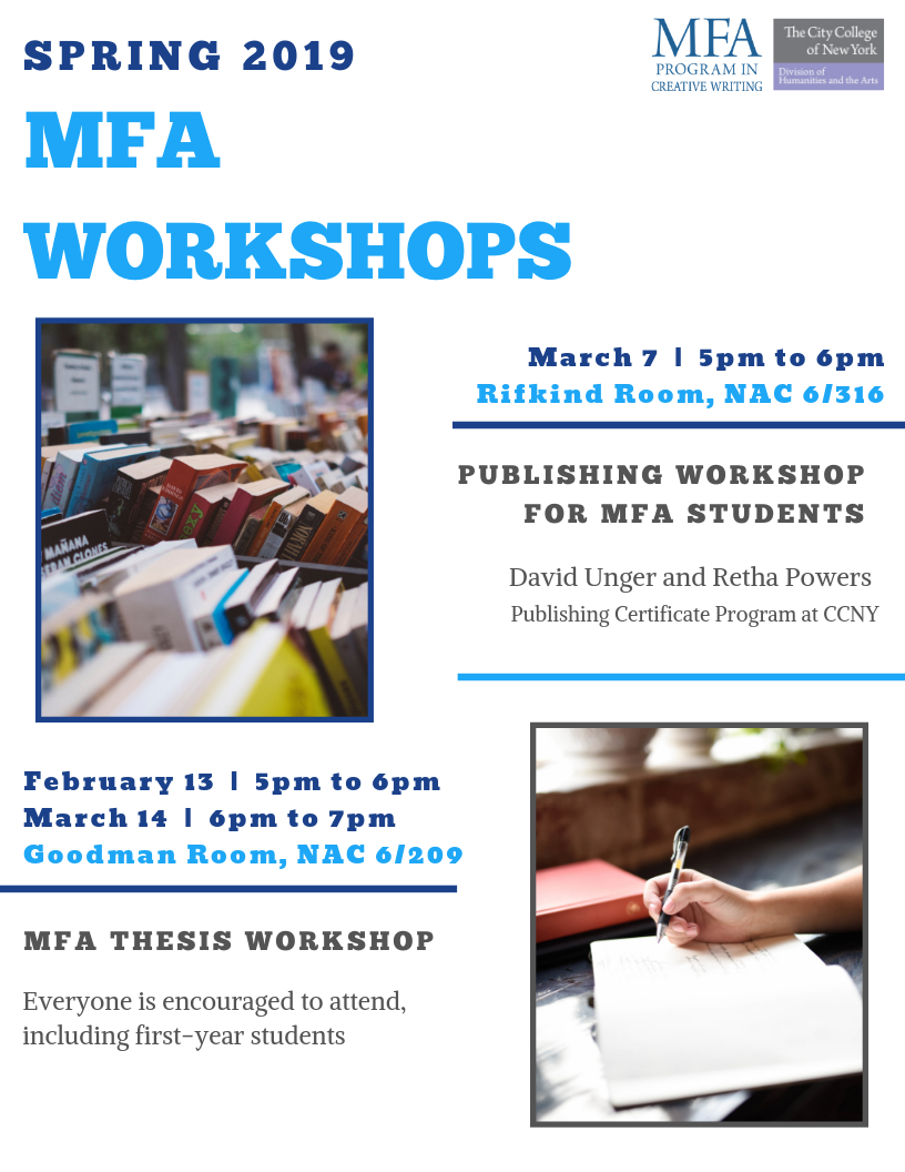 MFA Workshops - CCNY English Department